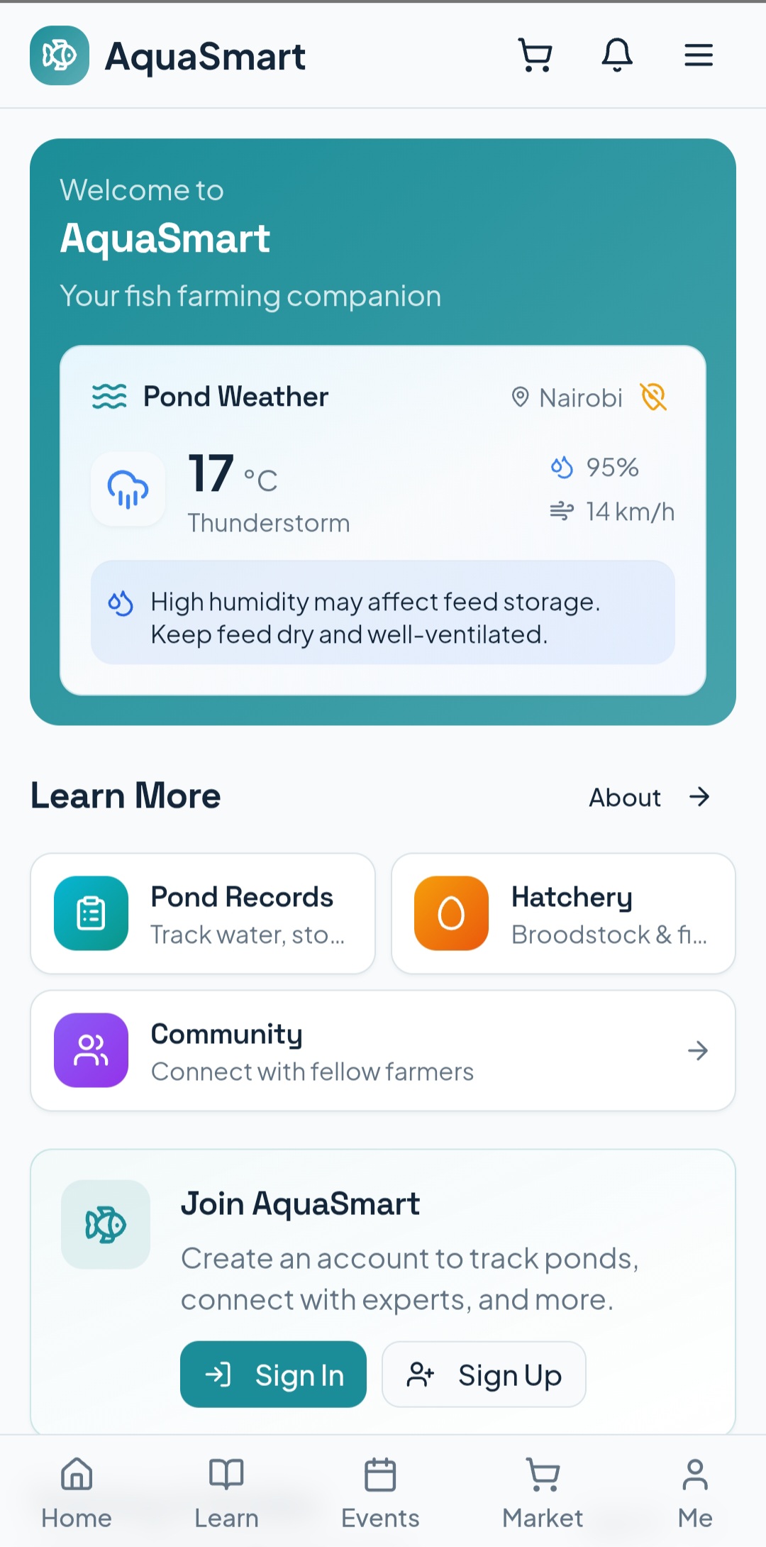 AquaSmart - Smart Fish Pond Management Platform